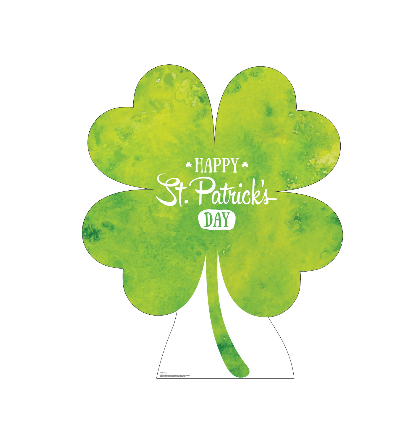 Life-Size Giant Shamrock Cardboard Cutout