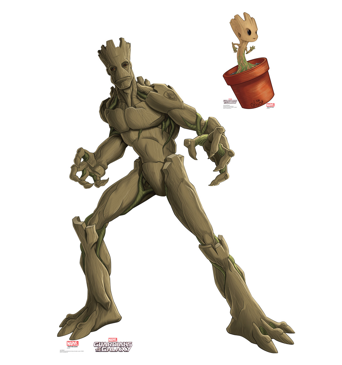 Life-size Groot & Little Groot - Animated Guardians of the Galaxy ...