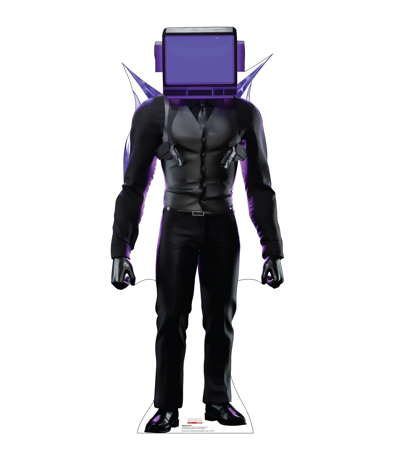 Life-size Cardboard Cutout Dark TV Man (Skibidi Toilet) | 5646