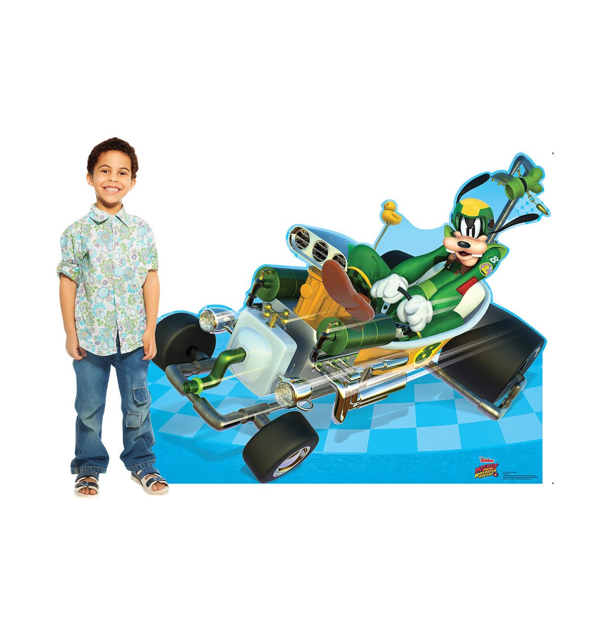 Life-size Goofy Roadster Disney's Racers Cardboard Cutout