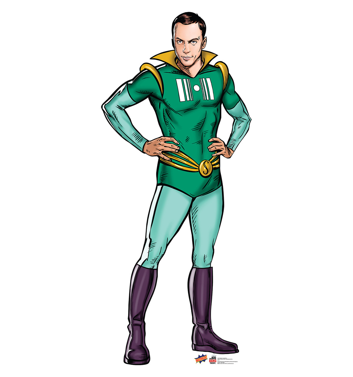 Life-size Sheldon Super Hero Big Bang Cardboard Cutout