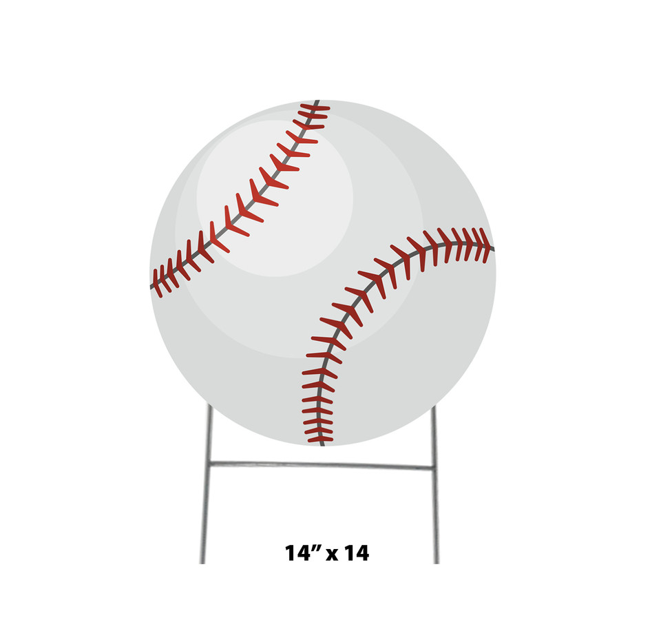 Coroplast Outdoor Yard Sign Icon Baseball