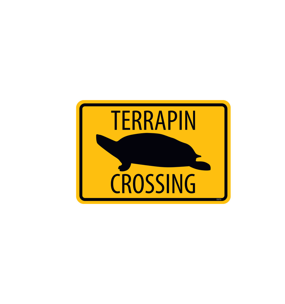Terrapin Crossing Metal Sign