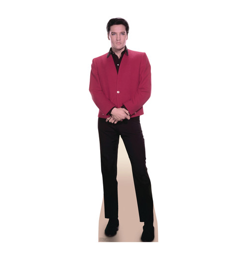 Elvis Red Jacket Life-Size Cardboard Cutout