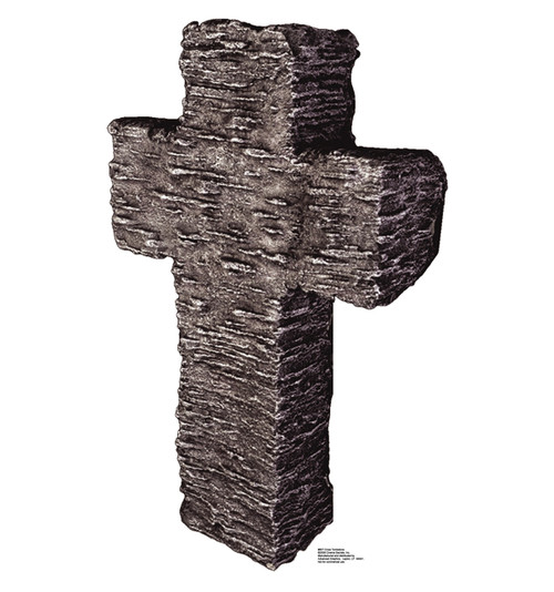 Life-size Cross Tombstone Cardboard Cutout