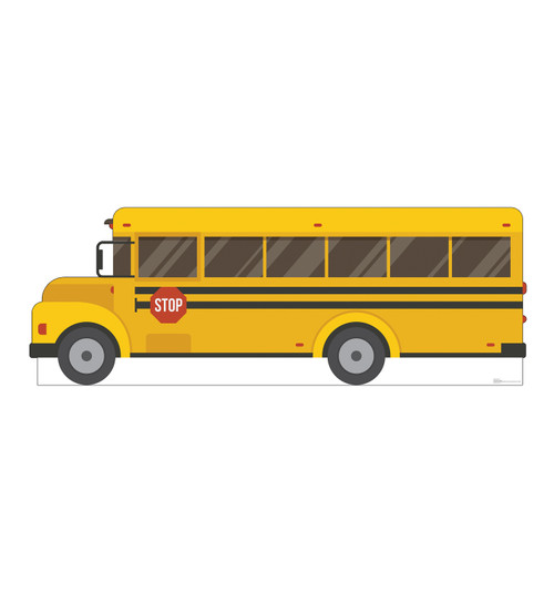 Life-size Cardboard Cutout of School Bus | 3874