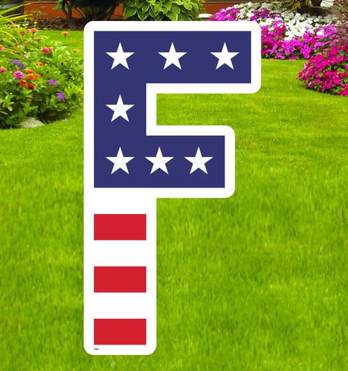 USA FONT - F Outdoor Letter