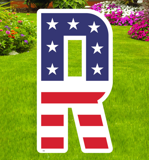 USA FONT - R Outdoor Letter