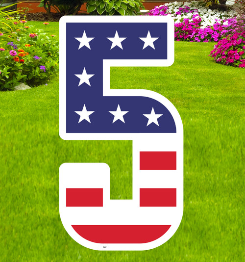 USA FONT - 5 Outdoor Number