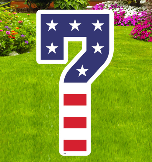 USA FONT - 7 Outdoor Number