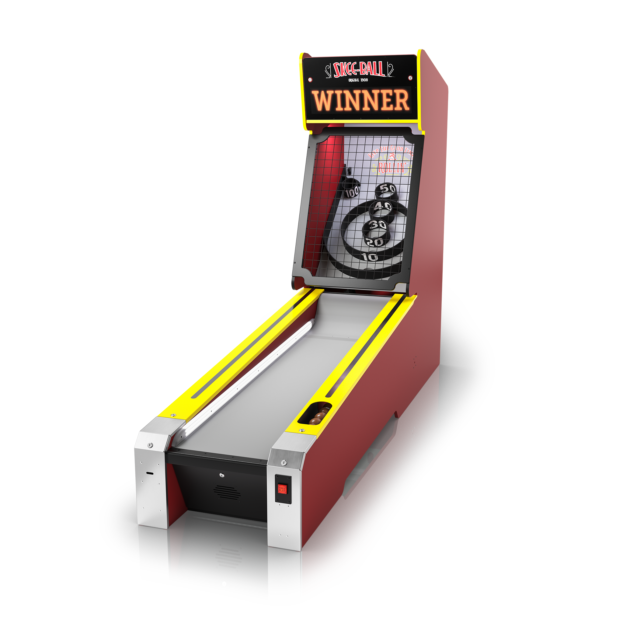 Skee Ball Machine Dimensions HALL OF GAMES 108 In. Roll And Score Game