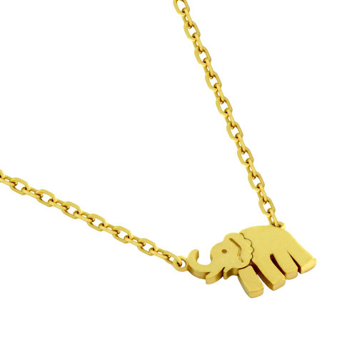 ROSE GOLD PLATED ELEPHANT NECKLACE 16 2