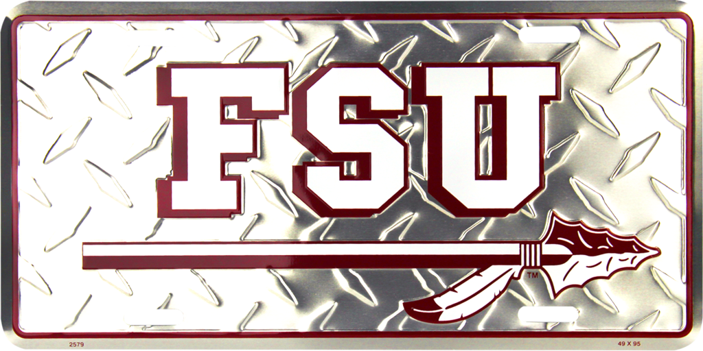 FSU Car Tag Metal
