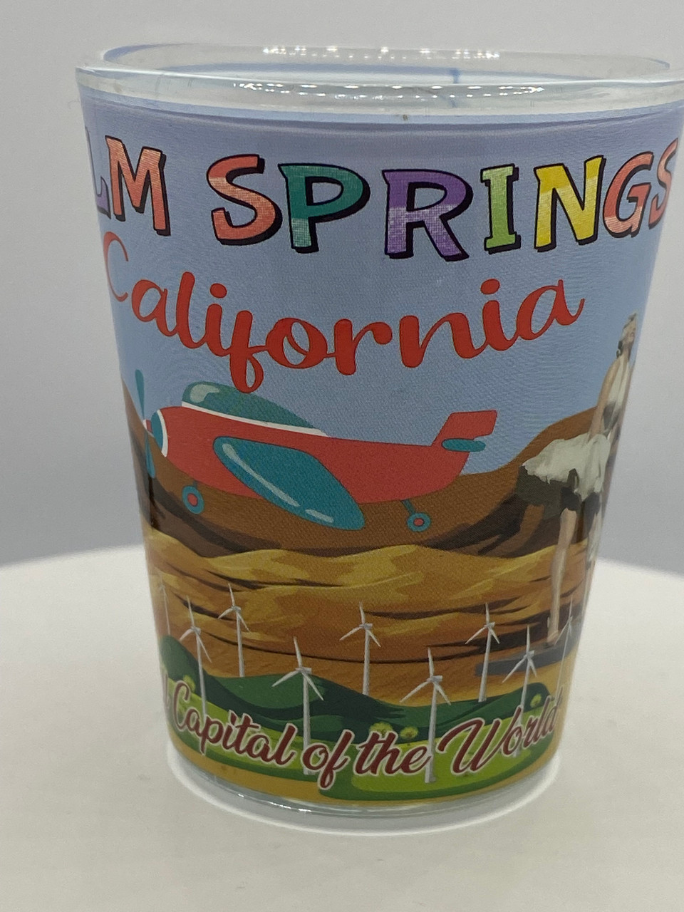 "Palm Springs" California Shot Glass 2 oz - 50 State Souvenirs
