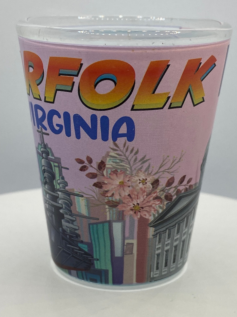 "Norfolk" Virginia Shot Glass 2 oz - 50 State Souvenirs