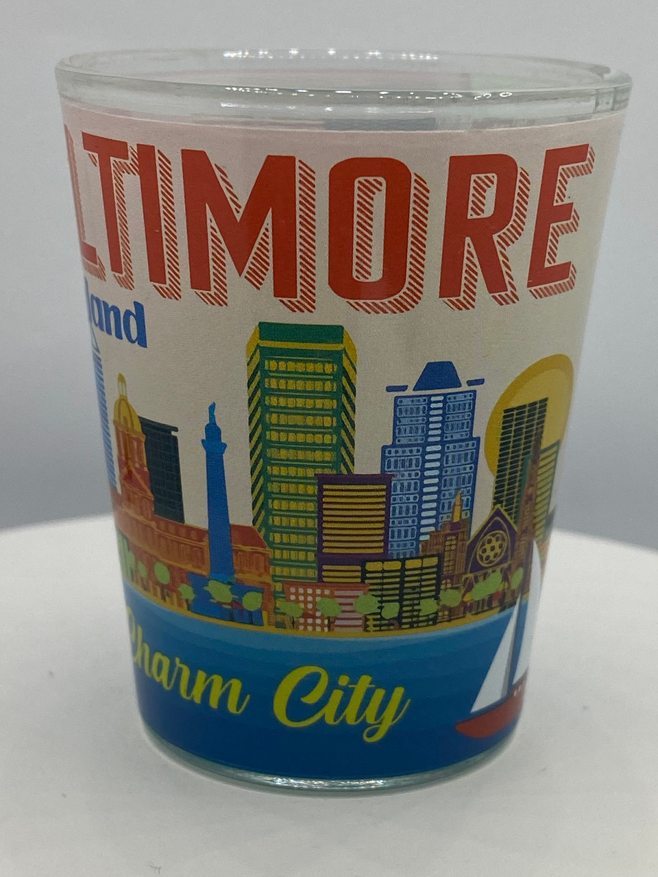 "Baltimore" Maryland Shot Glass 2 oz - 50 State Souvenirs