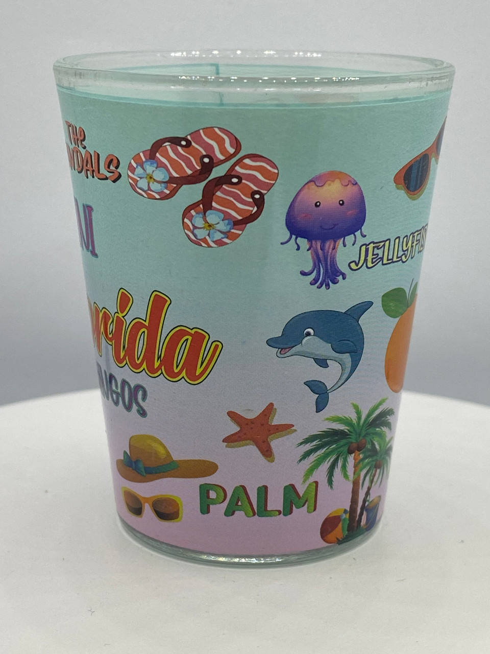 "Florida Beach" Florida Shot Glass 2 oz - 50 State Souvenirs