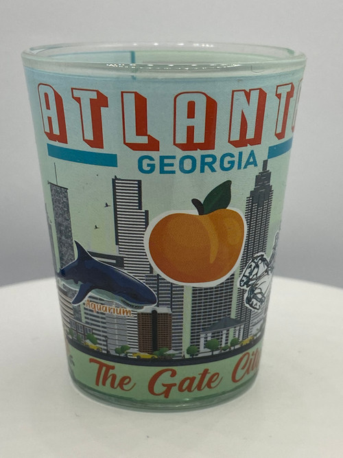 "Atlanta" Georgia Shot Glass 2 oz - 50 State Souvenirs