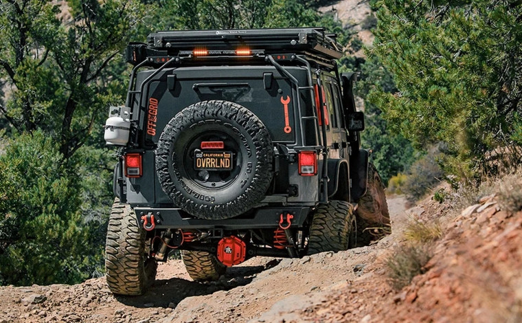 MagnaFlow 2007-2018 Jeep Wrangler JK Overland Series Axle-Back Exhaust ...