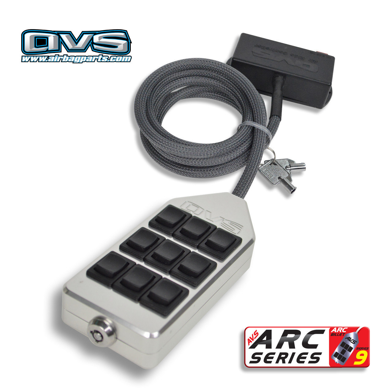 AVS SWITCH BOX- BILLET 9-SWITCH SERIES (ROCKER) - AVS