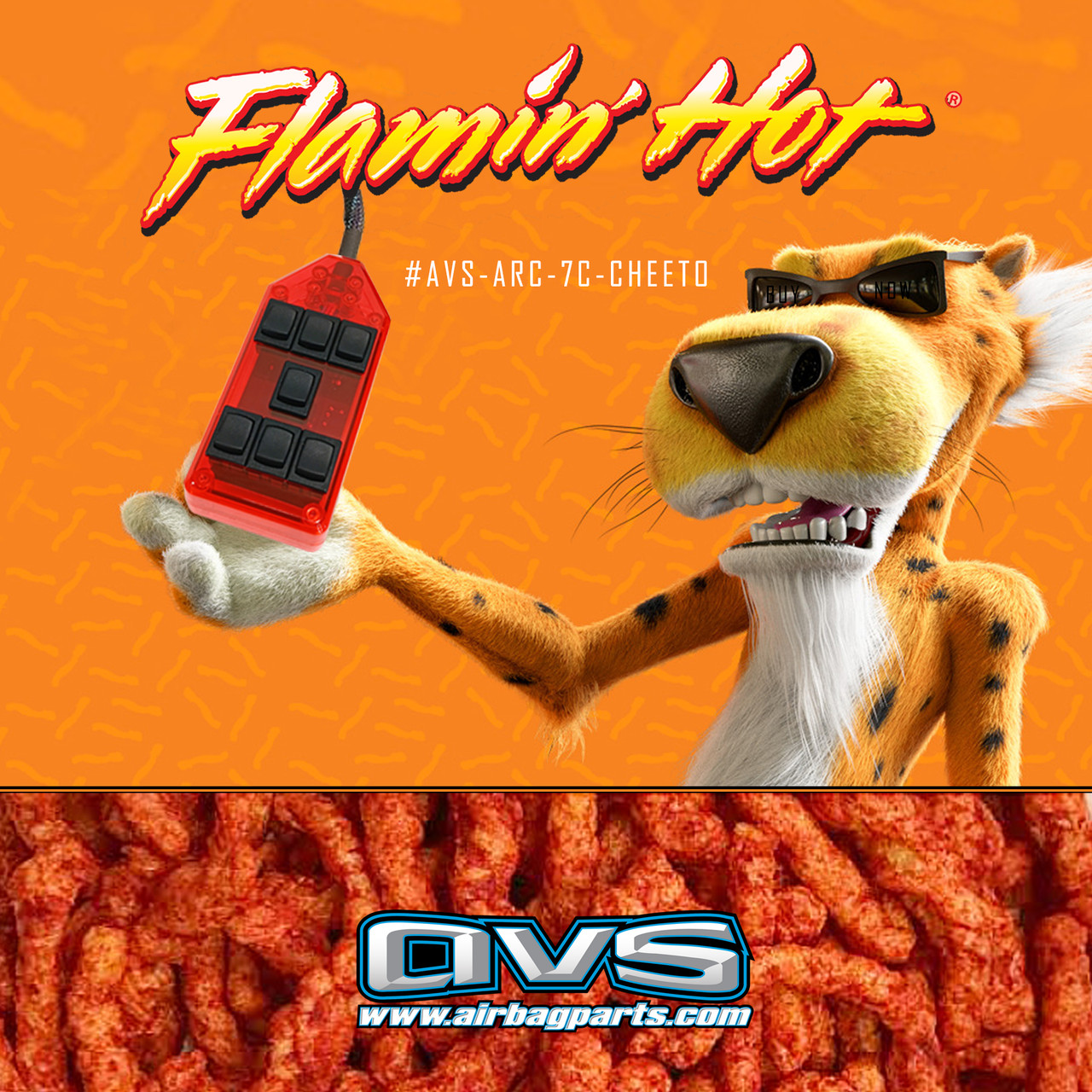 AVS SWITCH BOX - FLAMIN' HOT 7C-SWITCH SERIES (ROCKER) - AVS