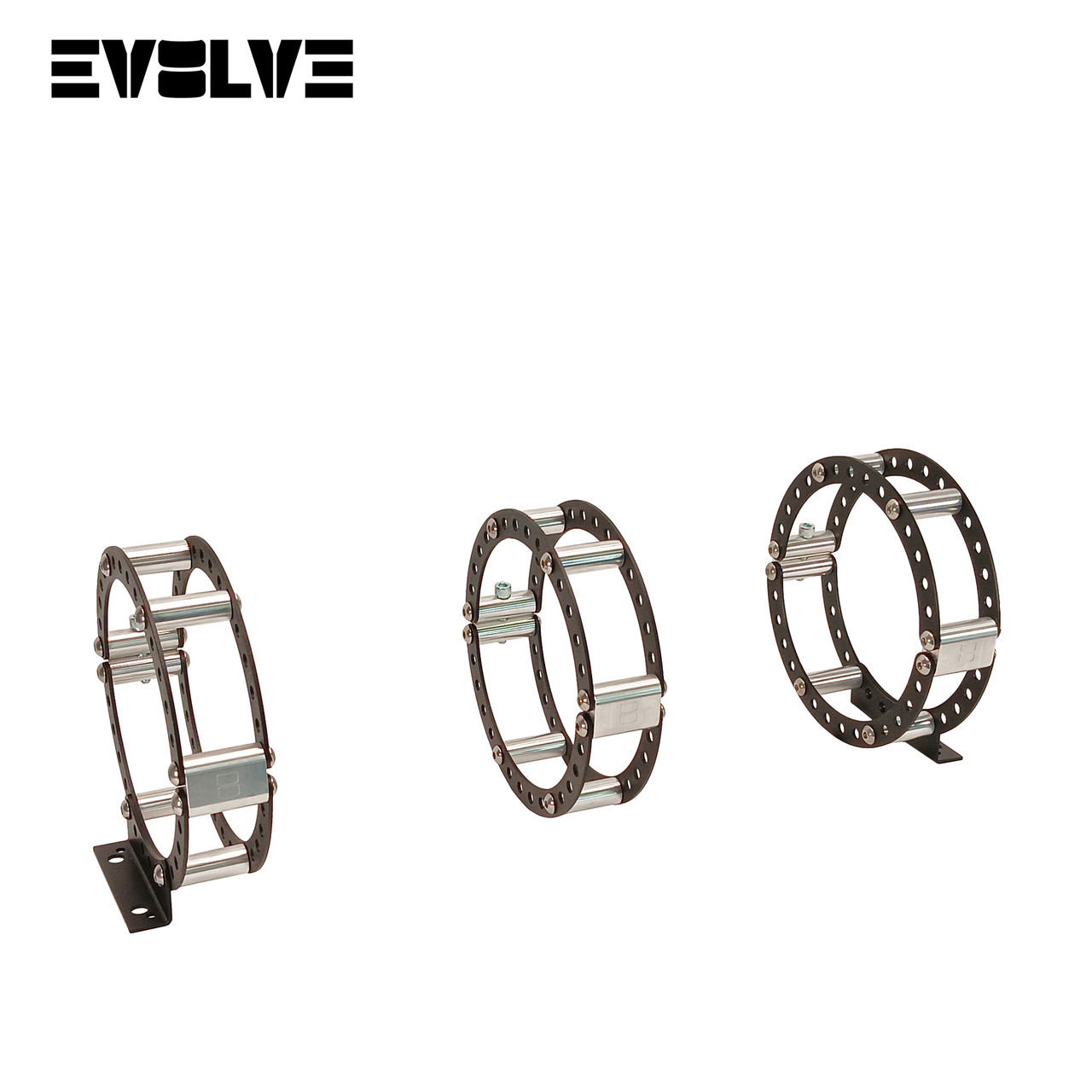 EVOLVE TANK BRACKET SYSTEM- 3 "WIDE" TANK CLAMPS (BLACK) - AVS