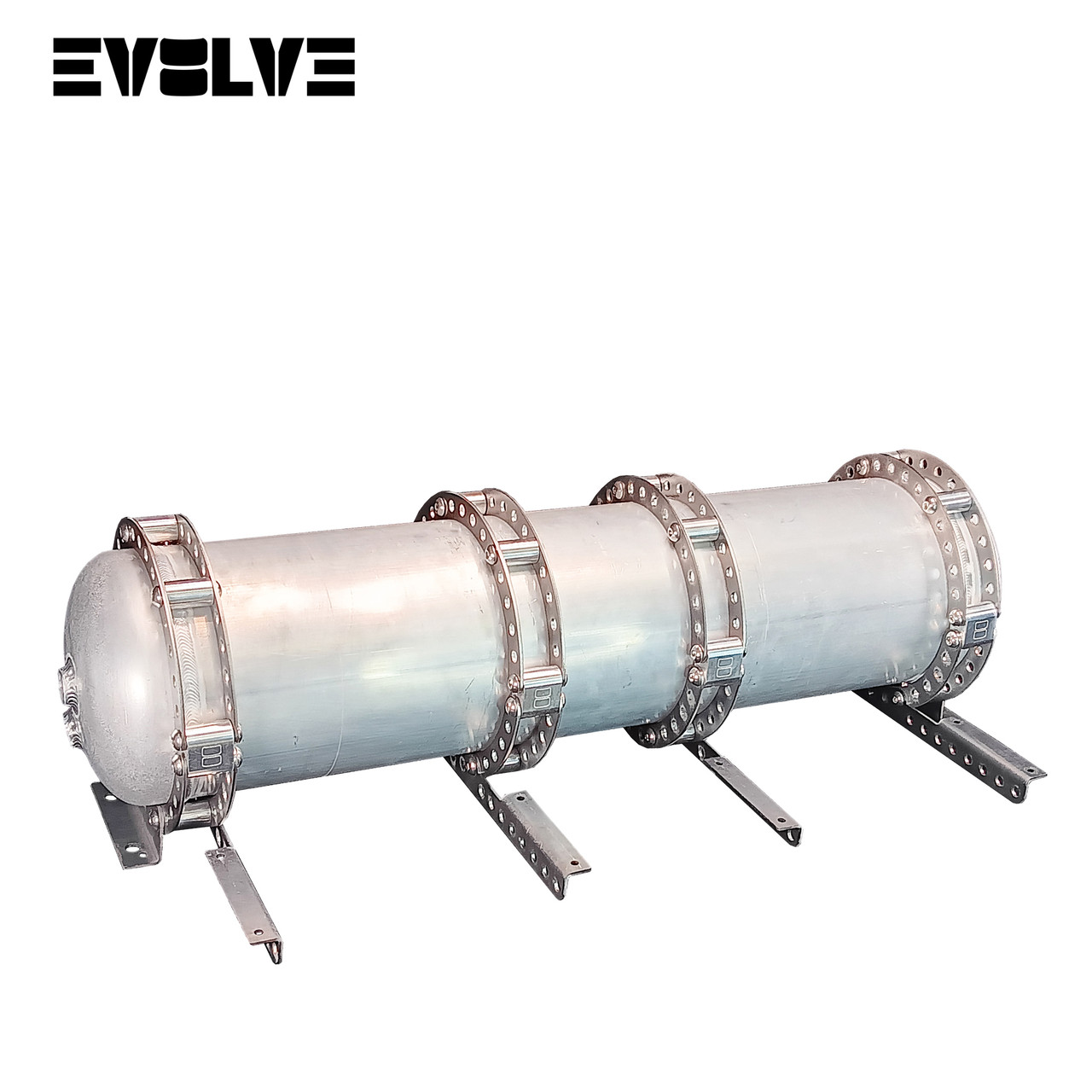 EVOLVE TANK BRACKET SYSTEM WITH SIDE COMPRESSOR MOUNTS - 4 CLAMPS - RAW ...