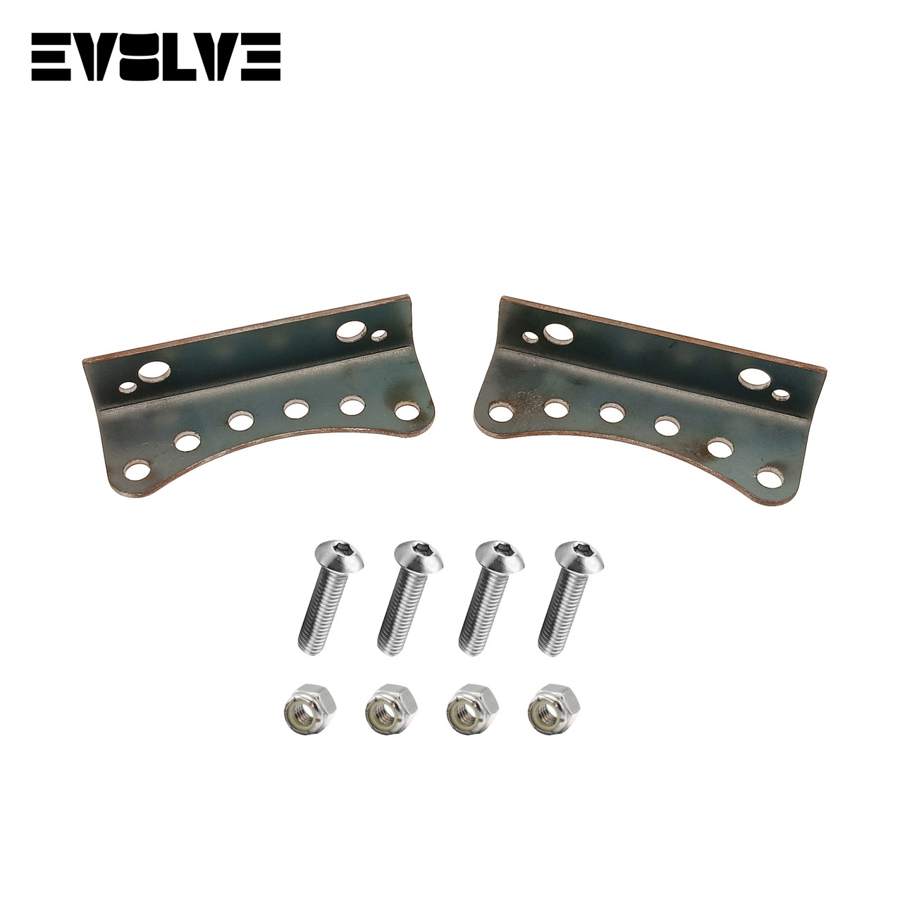 EVOLVE MOUNTING FEET FOR TANK CLAMPS W/ HARDWARE - RAW METAL FINISH - AVS