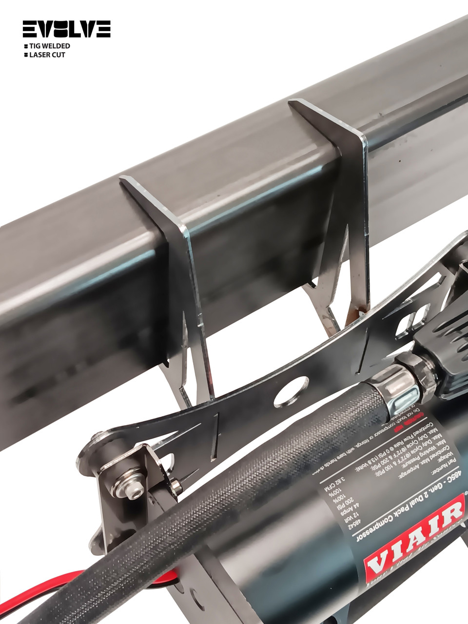 EVOLVE COMPRESSOR FRAME MOUNT BRACKET WELD-ON (SMALL) - AVS