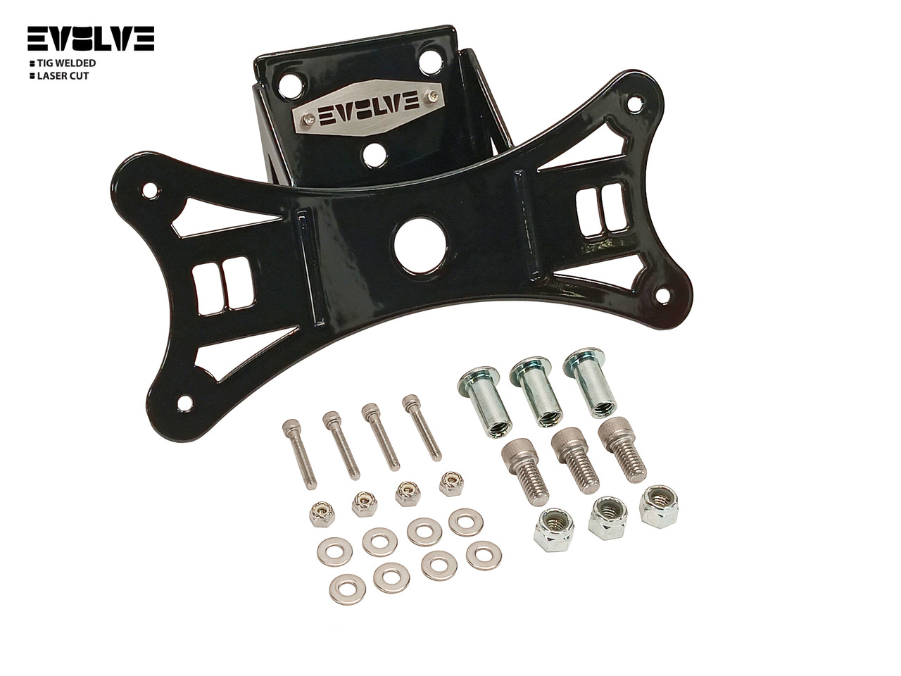 EVOLVE COMPRESSOR FRAME MOUNT BRACKET BOLT-ON (SMALL)- BLACK - AVS