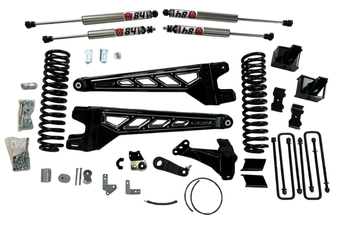 BLACK SS KIT 2023-2024 FORD F450 (4WD) 4.5" LIFT KIT W/FRONT & REAR M84 ...