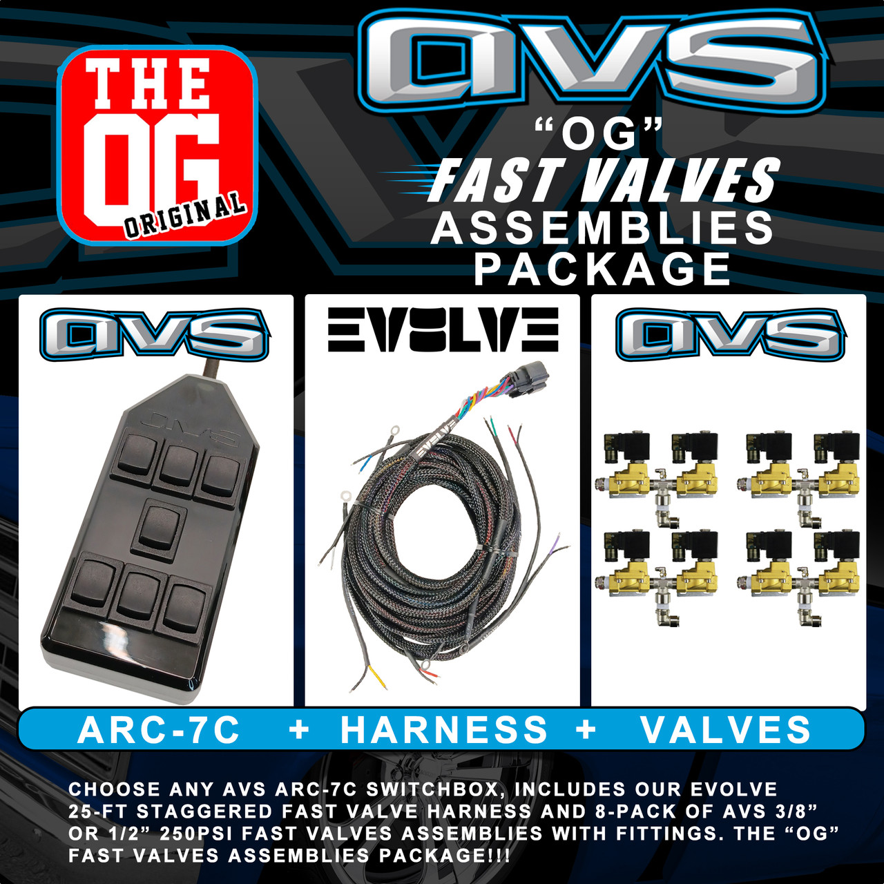 AVS "OG" FAST VALVES PLUG-N-PLAY ASSEMBLY PACKAGE - AVS