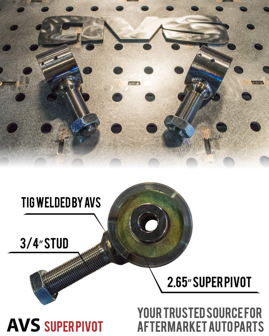 AVS Y-LINK (WISHBONE) LINK KIT WITH SUPER PIVOTS - AVS