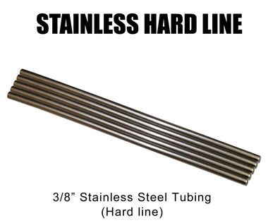 3/8" STAINLESS STEEL TUBING - 3-FT STICK (a.k.a. HARD LINE - HARDLINE ...