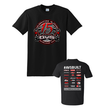 Sizes: SM Only * * * AVS SHIRT "15 YEAR" TEE - AVS