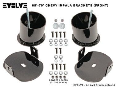 1965-70 IMPALA BOLT ON FRONT BRACKETS UPPERS AND LOWERS - AVS