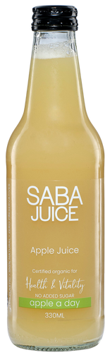 SABA Organic Apple Juice 330ML | Local Australian Organic Juice ...