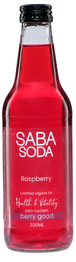 SABA Raspberry Soda Zero Calories 330ML | Local Australian Organic Soft ...