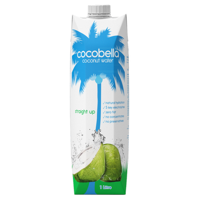 Cocobella straight up coconut water 1 litre tetra