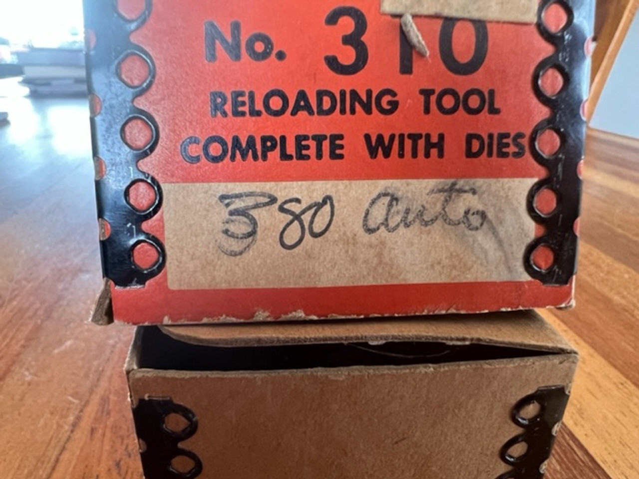 Vintage Lyman 310 Hand Reloading Tool 380 Auto Dies And Box