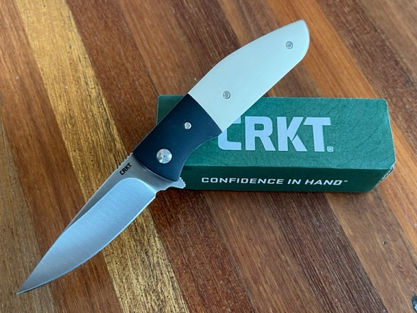 CRKT 2867 Curfew Spring Assisted Knife White Fiber/Black Aluminum (3.1 ...