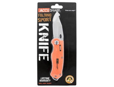 AccuSharp 709C Wheel Lock Orange Pocket Folder - HUDSONGUNNER LLC