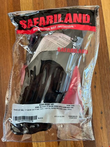 Safariland 6390-8325-491 Gloss RH Glock G17 G22 M3X X200 X300 X300U TLR ...