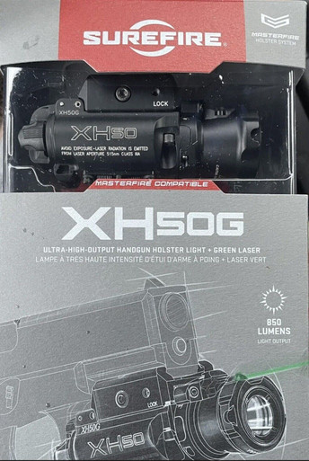 SureFire XH50G Weaponlight with Green Laser Masterfire WML ...