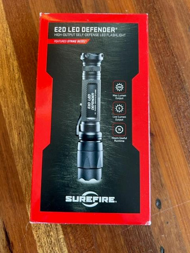 SureFire E2DL-BK E2D LED Executive Defender Flashlight #B95084 New In Box - HUDSONGUNNER LLC