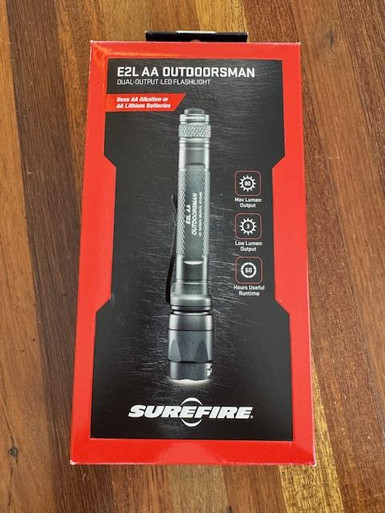 SureFire E2L AA Outdoorsman Dual-Output LED Flashlight E2LAA-HA-WH - HUDSONGUNNER LLC