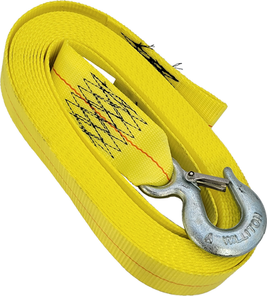 Strap, Yellow Nylon Web, 2"X25', 6.6K Breaking Strenght
