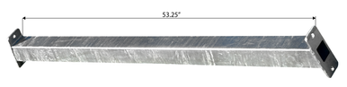 Crossbar, Wldmt, 3X3X.120X53.25", Str, 12.50°, Galv