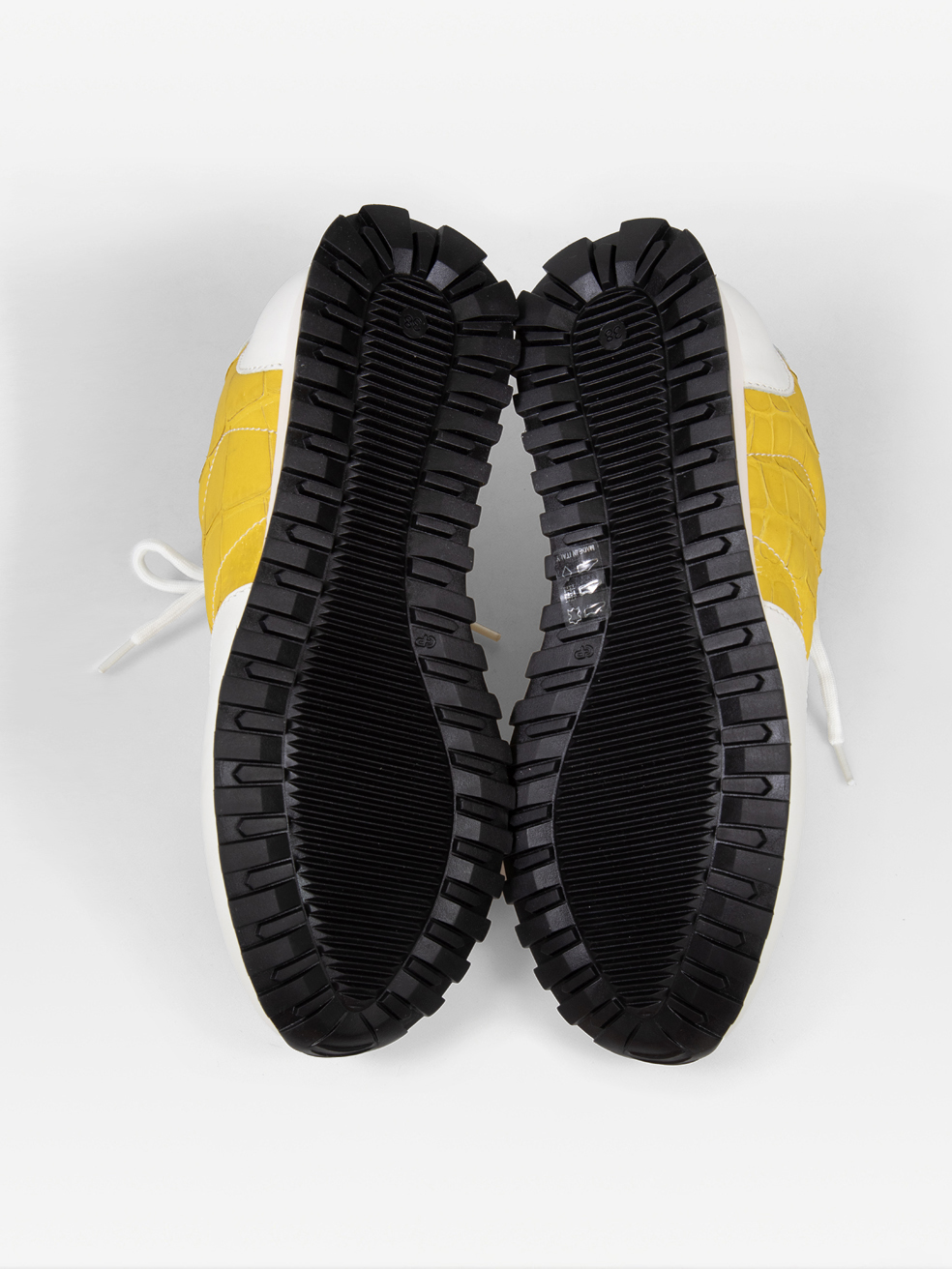 Giuseppe Zanotti Yellow Leather Jimi Running Trainers | CSD
