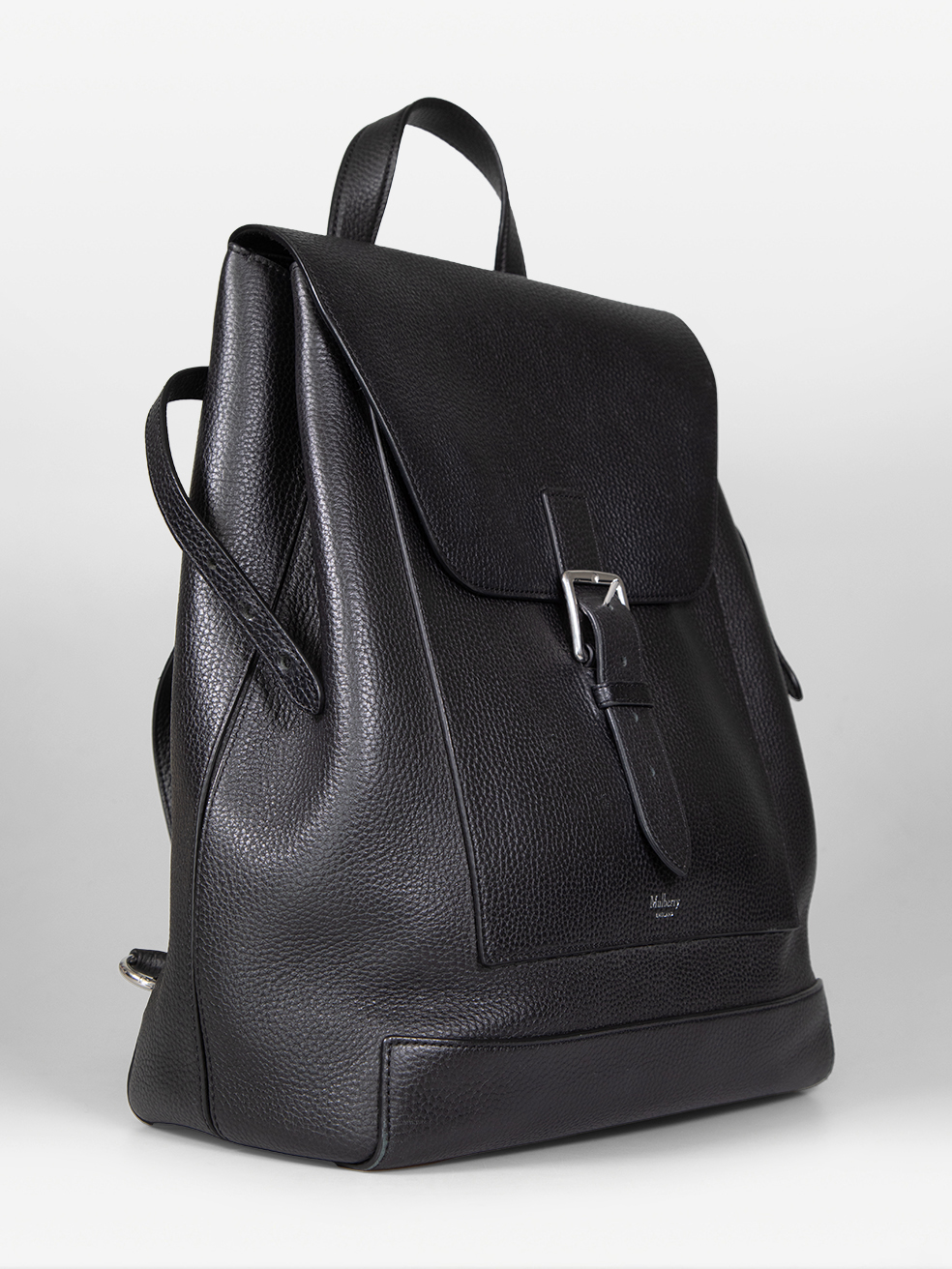 Used Mulberry Black Leather Chiltern Backpack | CSD